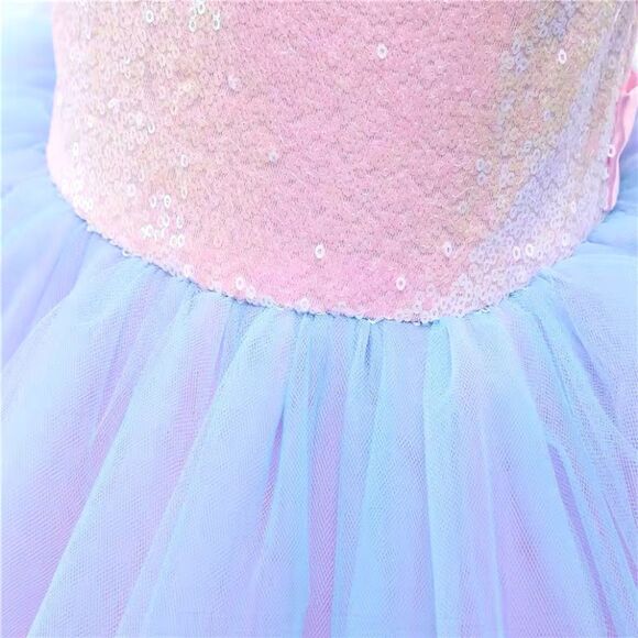 Dresses | Cotton Candy Colored Sequin Handmade Tulle Dress | Poshmark